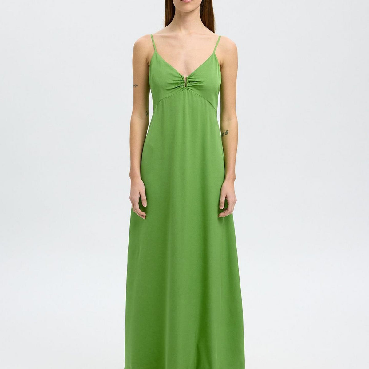 Selected Laurina Strappy A-Line Maxi Dress - Spindle Tree - Size 38 / – TLX